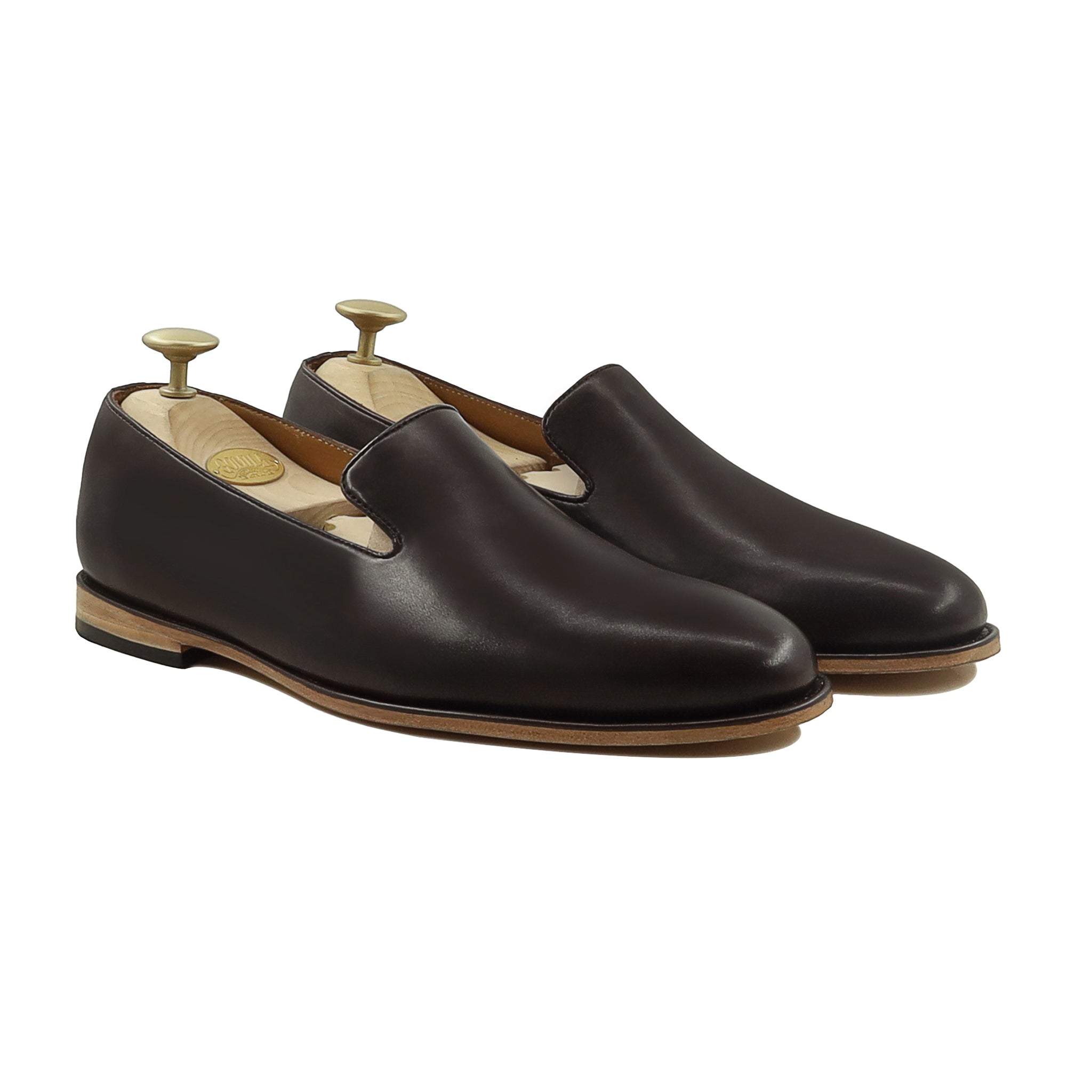 Trunk - Men's Dark Brown Calf Leather Loafer – Gomila Intersole PK